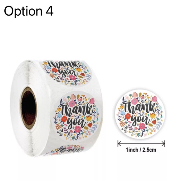Office | 50pcsroll Bulk Thank You Stickers Circle Thank You Stickers ...